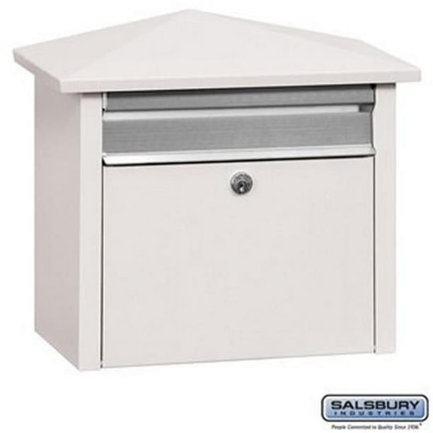 Salsbury Industries Mail House,Steel,Surface/Post,White 4750WHT ...