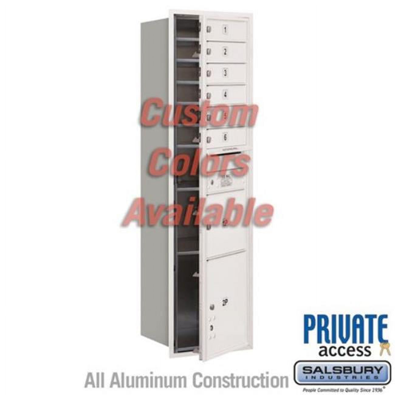 Salsbury Industries Maximum Height Unit 57.125 in. Custom Front Loading & Private Access ...