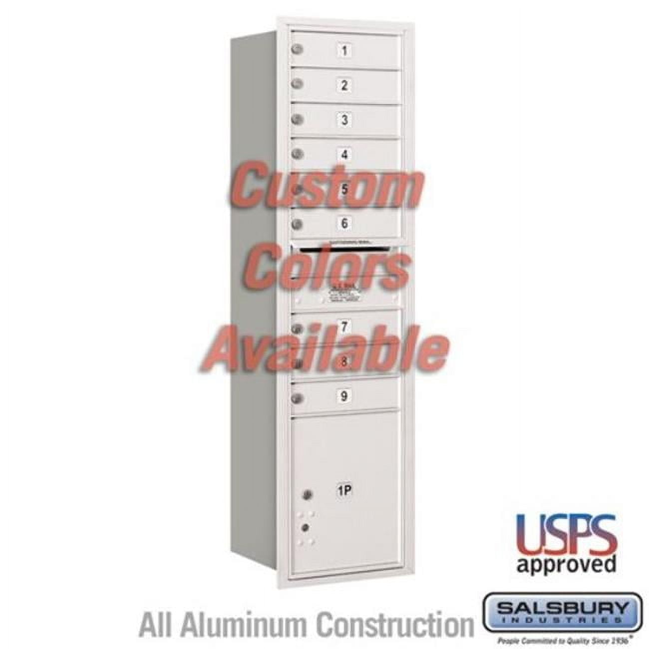 Salsbury Industries Maximum Height Unit 57.125 in. Custom Rear Loading & USPS Access Recessed ...
