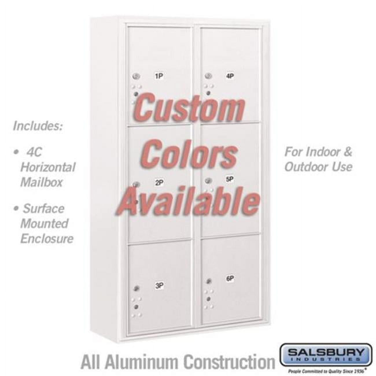 Salsbury Industries Maximum Height Unit 57.75 in. Custom Front Loading ...