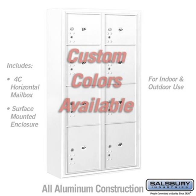 Salsbury Industries Maximum Height Unit 57.75 in. Custom Front Loading USPS Access Surface ...