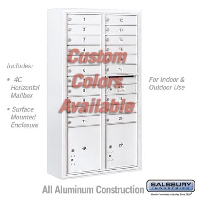 Salsbury Industries Maximum Height Unit 57.75 in. Custom Front Loading USPS Access Surface ...