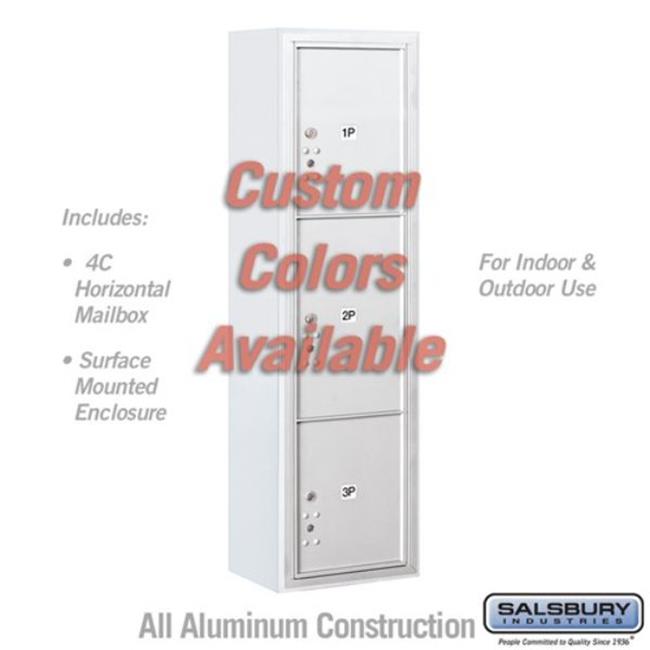 Salsbury Industries Maximum Height Unit 57.75 in. Single ColumnCustom Front Loading USPS Access ...