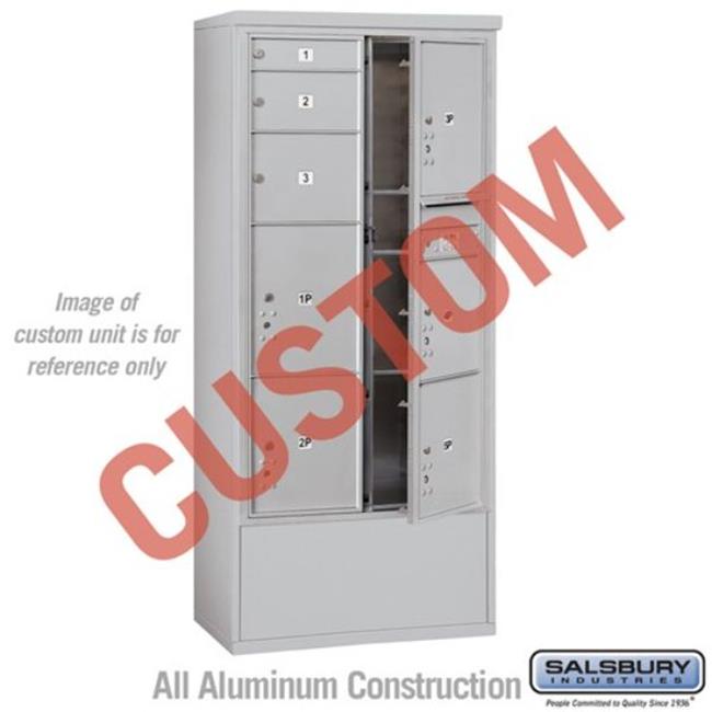 Salsbury Industries Maximum Height Unit 72.125 in. Front Loading USPS Access, Free-Standing 4C ...