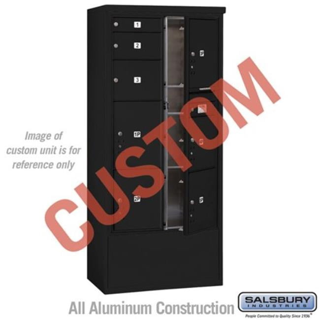 Salsbury Industries Maximum Height Unit 72.125 in. Front Loading USPS Access, Free-Standing 4C ...