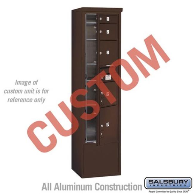 Salsbury Industries Maximum Height Unit 72.125 in. Front Loading USPS Access Free-Standing 4C ...