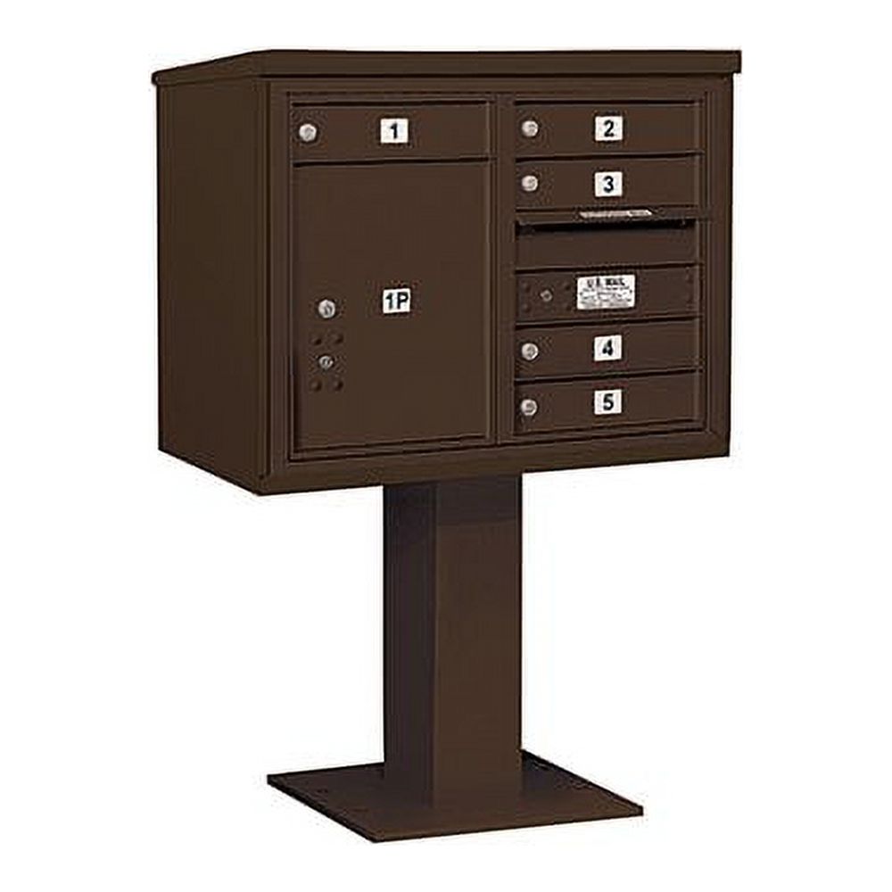 Salsbury Industries Pedestal Mounted 5 Unit 6 Door Front Load 4C ...