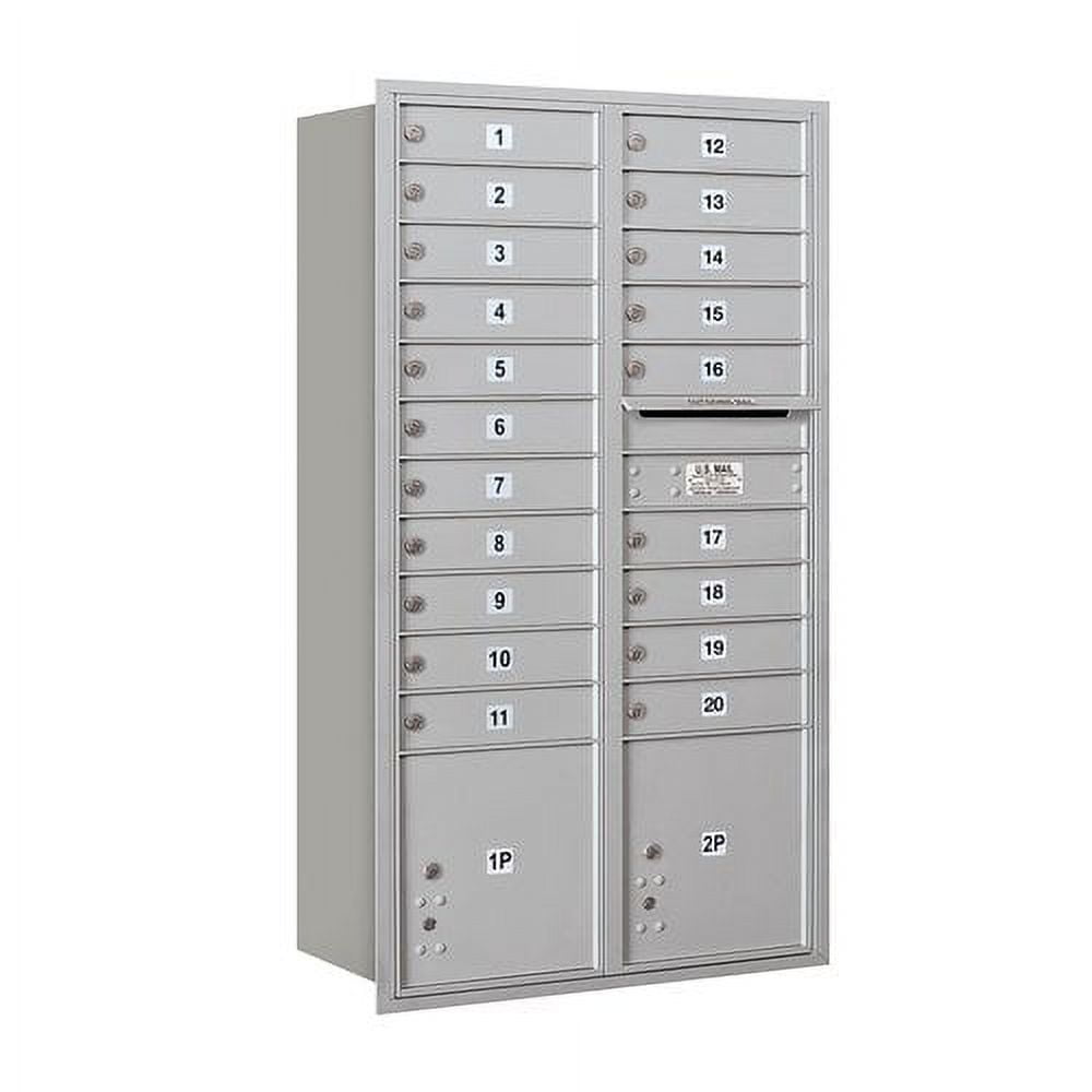 Salsbury Industries Recessed Private 21 Door Rear Load 4C Horizontal ...