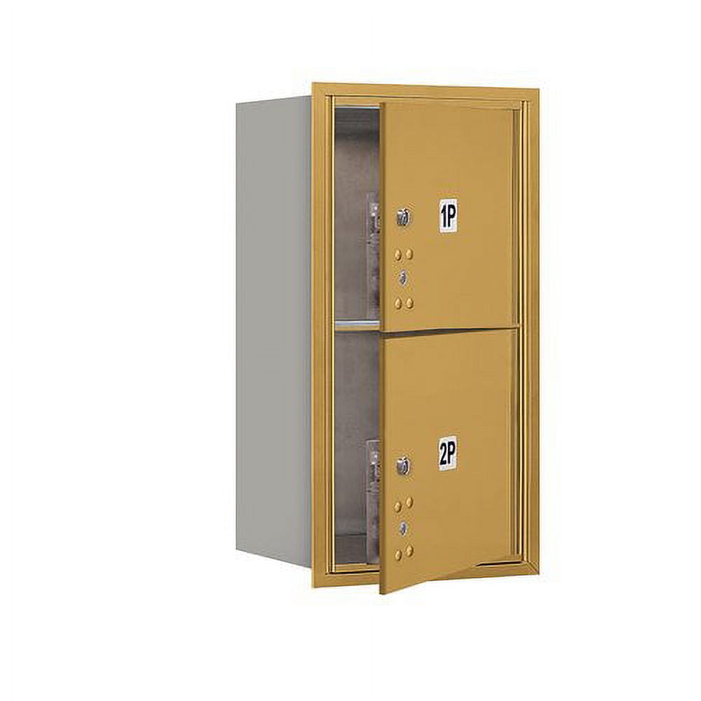 Salsbury Industries Recessed USPS Aluminum 2 Unit 4C Horizontal Parcel ...