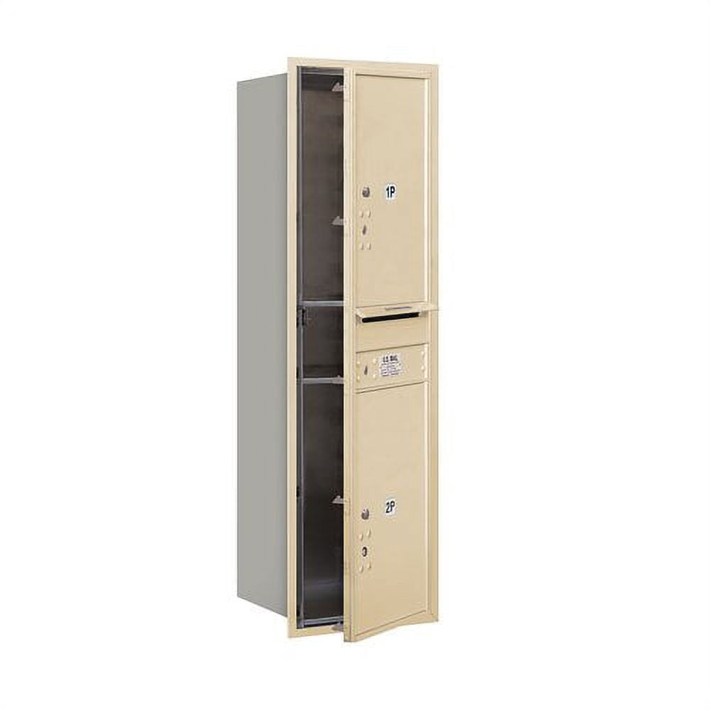 Salsbury Industries Recessed USPS Aluminum 3 Unit 4C Horizontal Parcel ...