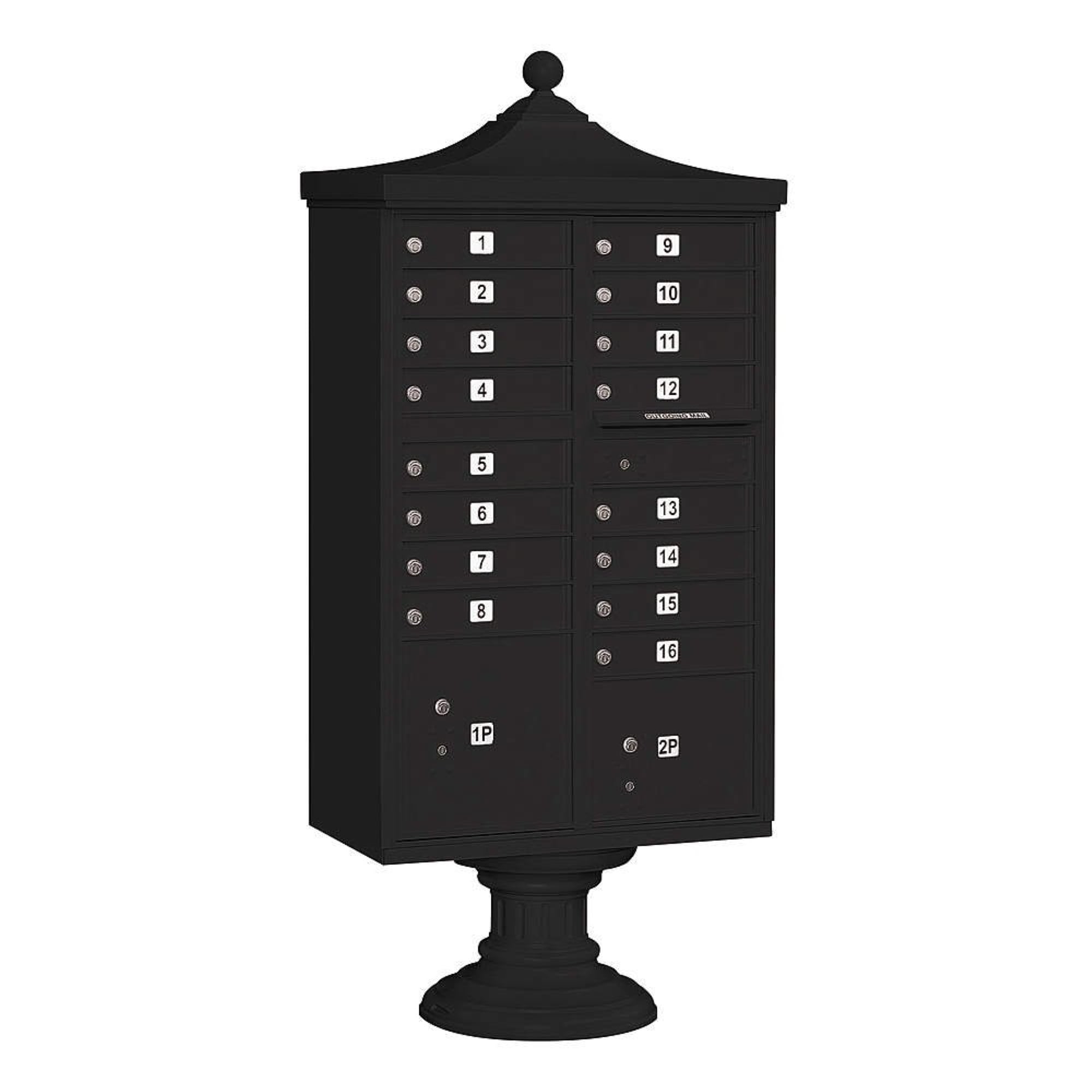 Regency Decorative Cluster Box Unit with 16 Doors and 2 Parcel Lockers ...