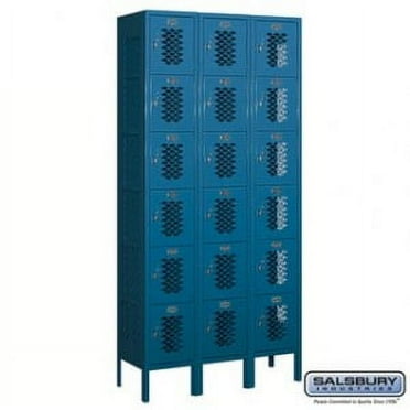Salsbury Industries Standard Metal Locker-Six Tier Box Style Bridge-16 ...