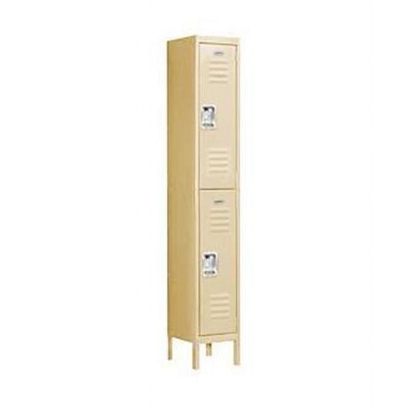 12" Wide Double Tier Standard Metal Locker - 1 Wide - 6 Feet High - 15 ...
