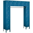 12" Wide Six Tier Box Style Bridge Standard Metal Locker - 16 Box - 18 ...