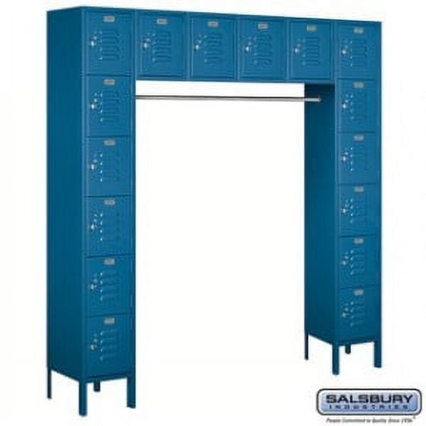 Salsbury Industries Standard Metal Locker-Six Tier Box Style Bridge-16 ...