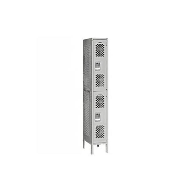 Salsbury Industries Vented Metal Locker-Double Tier-1 Wide-Gray ...