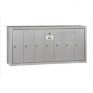 Vertical Mailbox - 7 Doors - Sandstone - Recessed Mounted - USPS Access ...
