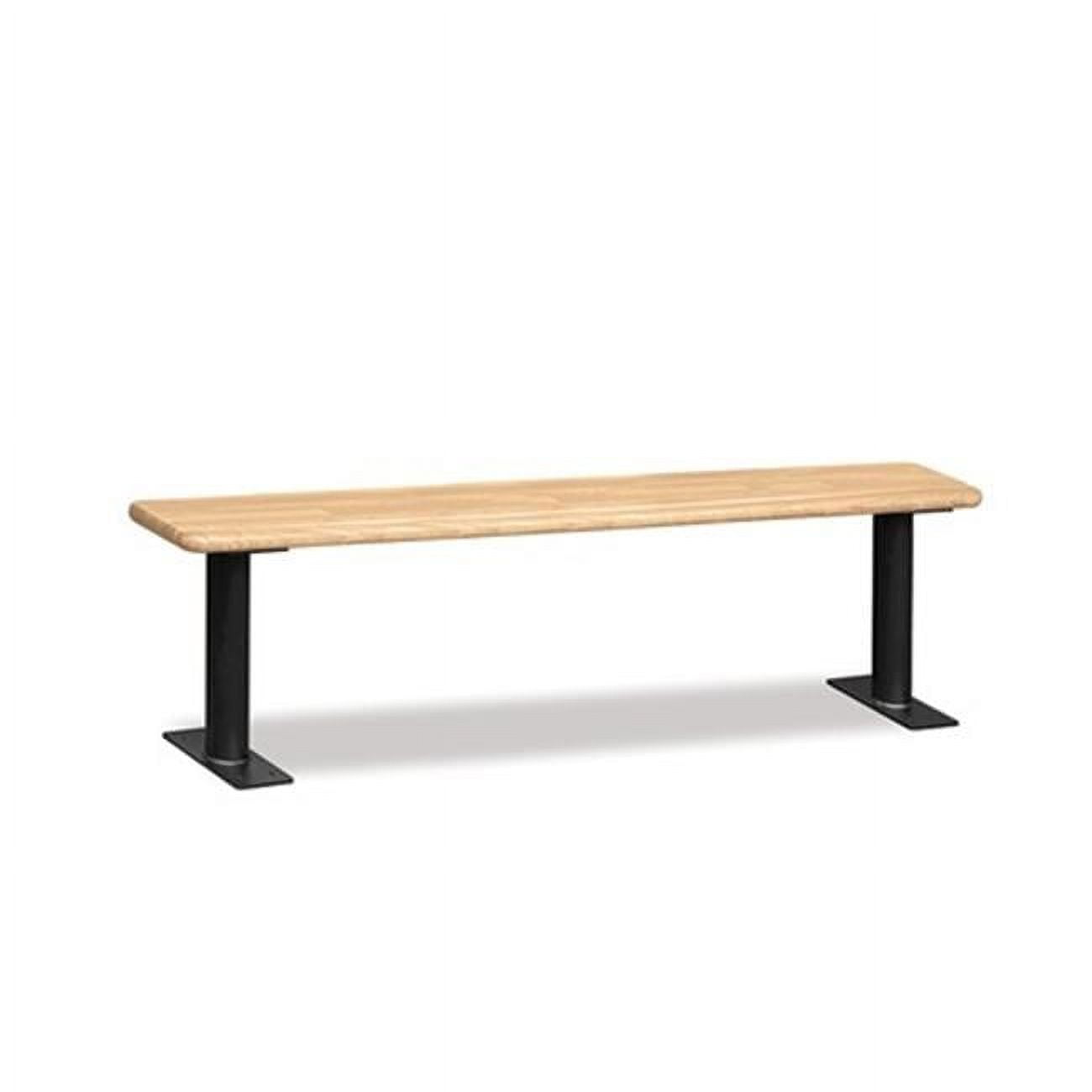 Wood Locker Bench - 72 Inches - Light Finish - Walmart.com