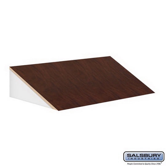 Salsbury Sloping Hood For 21 Inch Deep Designer Wood Locker - Mahogany ...