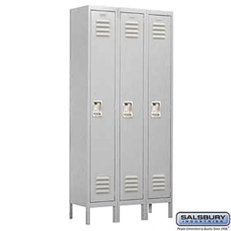 Salsbury Standard Metal Locker Single Tier - 3 Wide - 6 Feet High - 18 ...