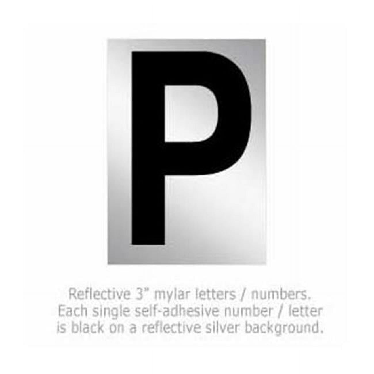 SalsburyIndustries 1215-P 3 in. Reflective Letter - P - Walmart.com
