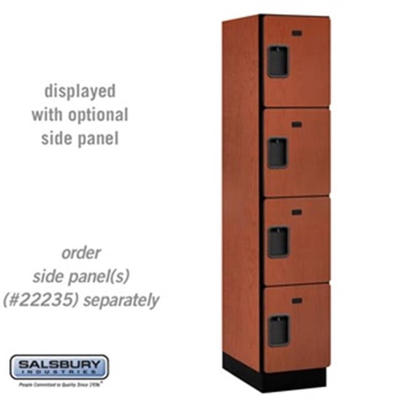 SalsburyIndustries 21 in. 1 Wide Four Tier Extra Wide Designer Wood ...