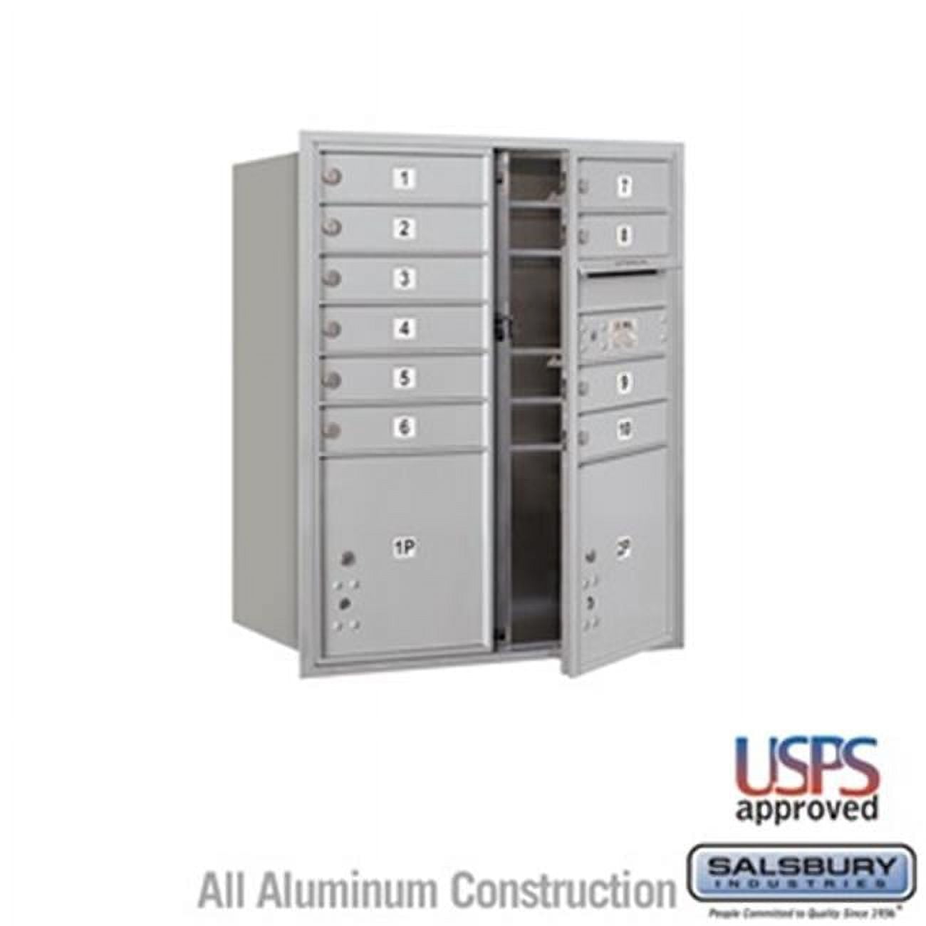 SalsburyIndustries 3710DA-10AFU Double Column 4C Horizontal Mailbox ...