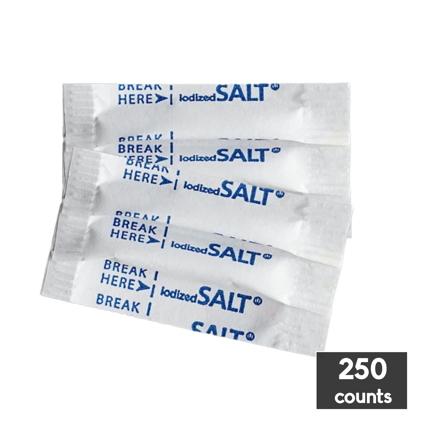 Salt 0.6g Portion Packets l Pack of 250 - Walmart.com
