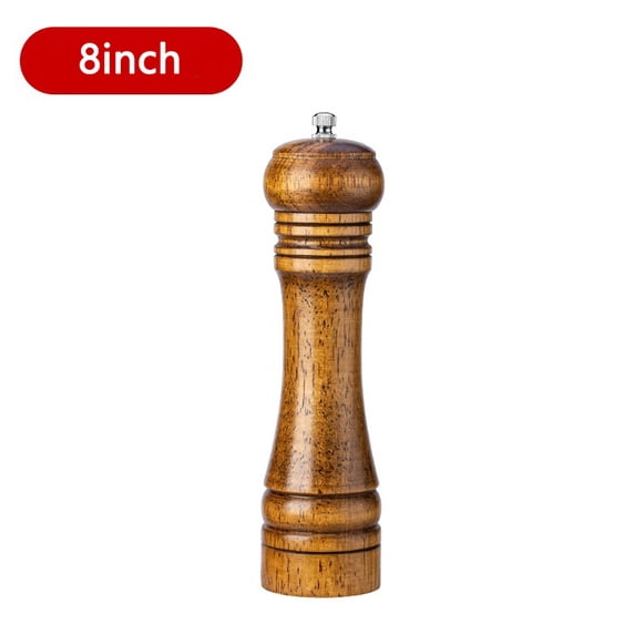 Salt And Pepper Mills Solid Wood Spice Grain Grinder With Adjustable ...