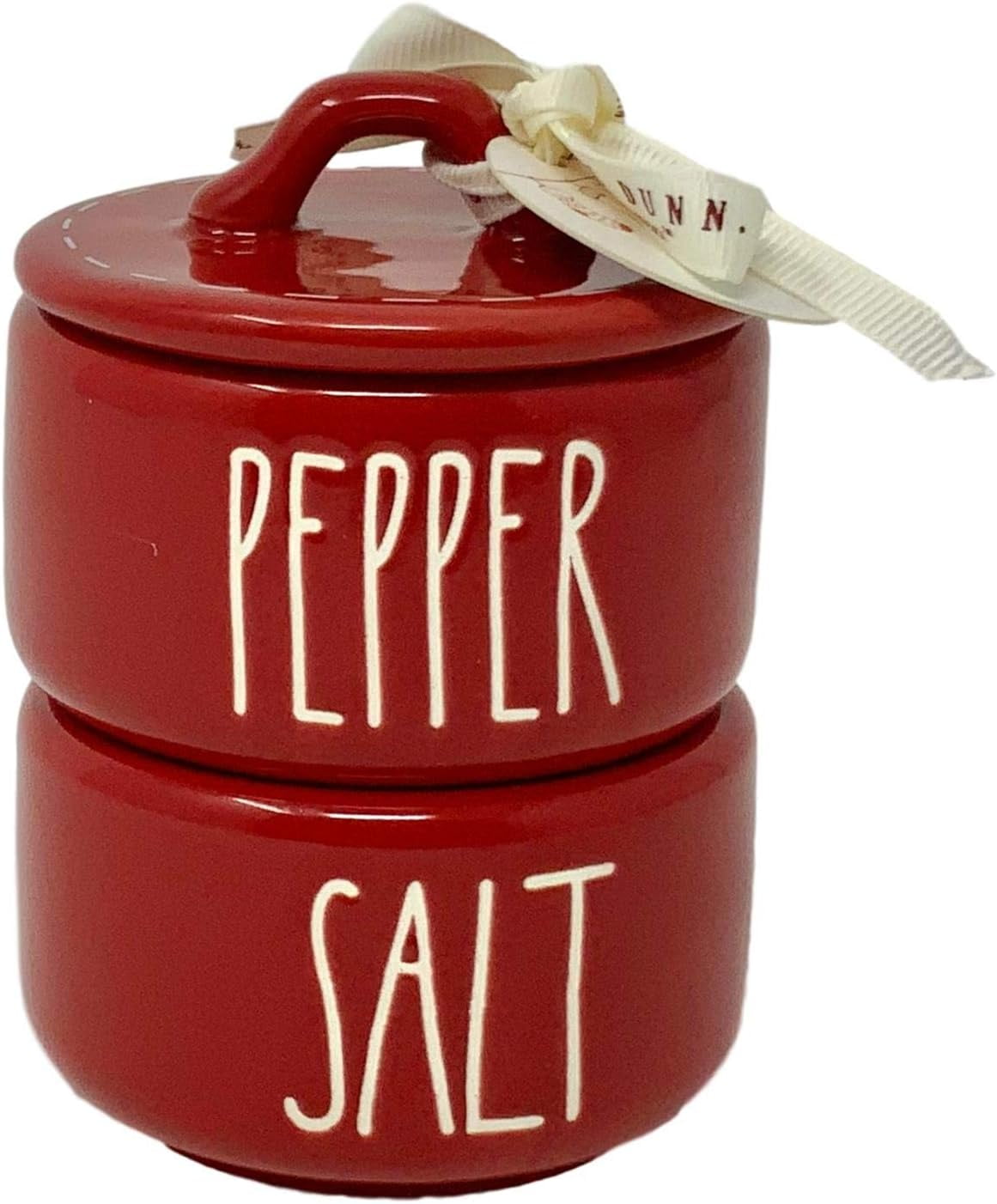 Salt and Cellars - 2 Piece Stackable - Beautiful Ceramic Salt and ...
