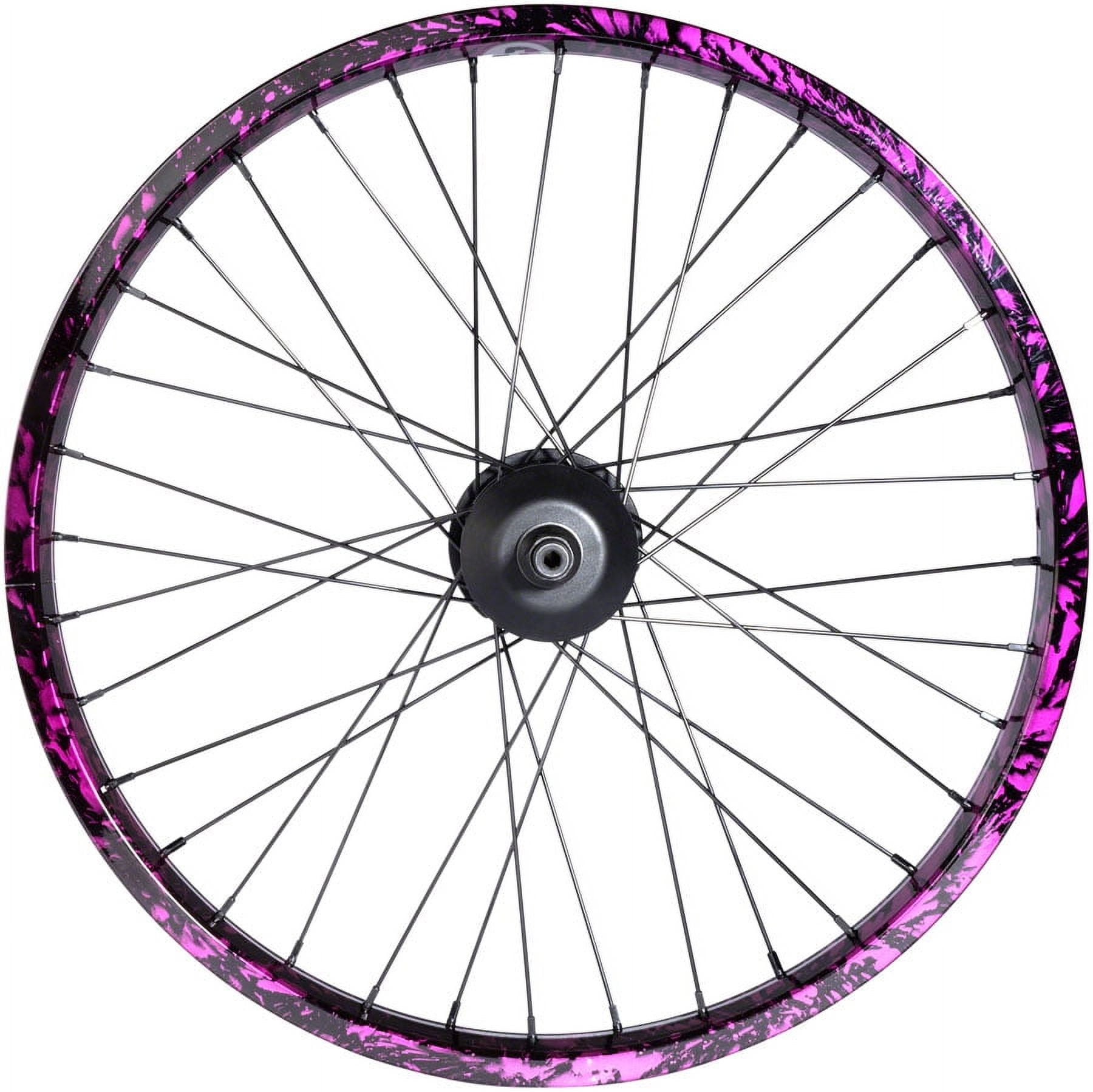 Salt Everest Rear Wheel - 20", Black/Purple Splatter, Freecoaster, LHD ...