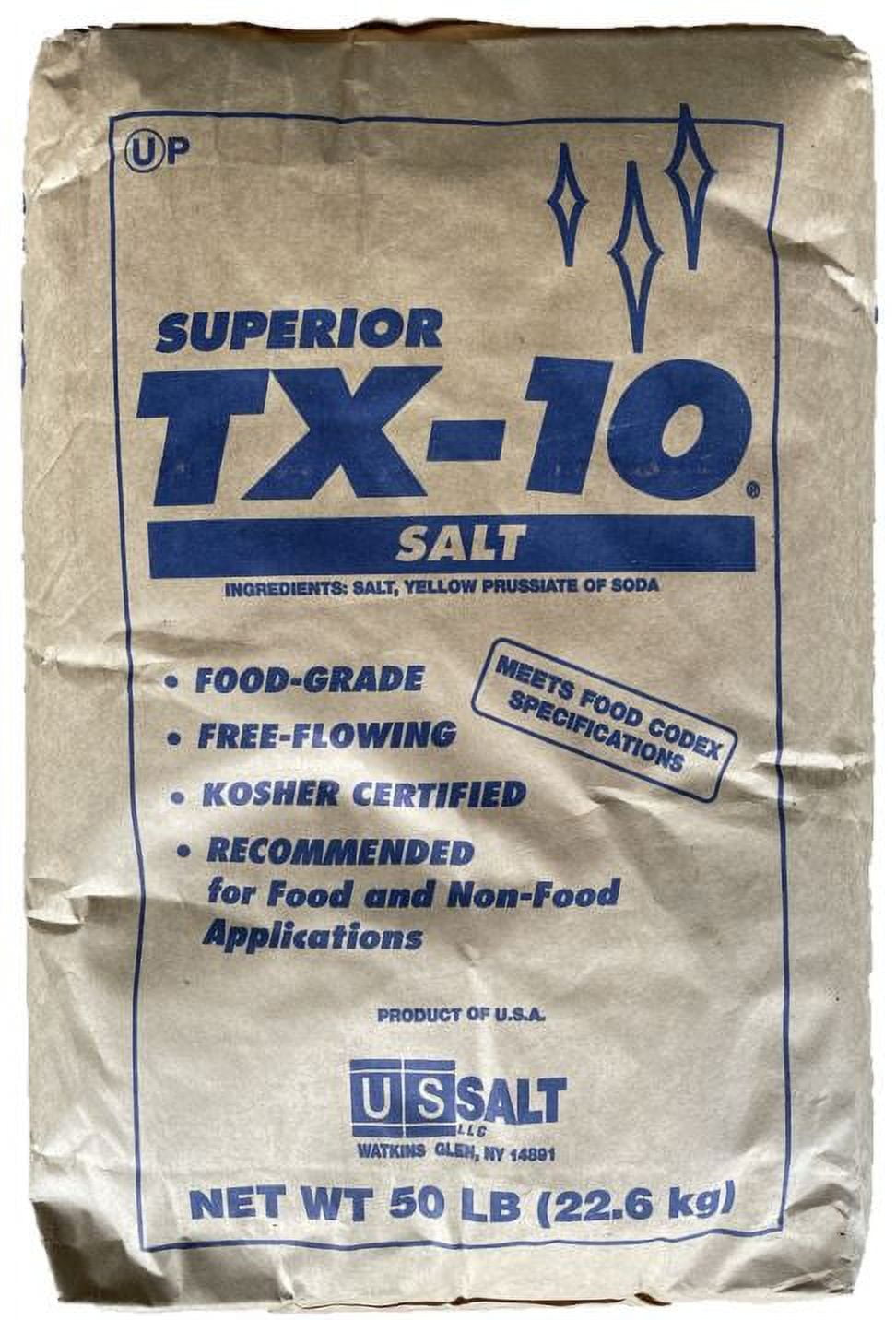 US Salt, Food Grade Salt, 50 lbs, Kosher Certified - Walmart.com