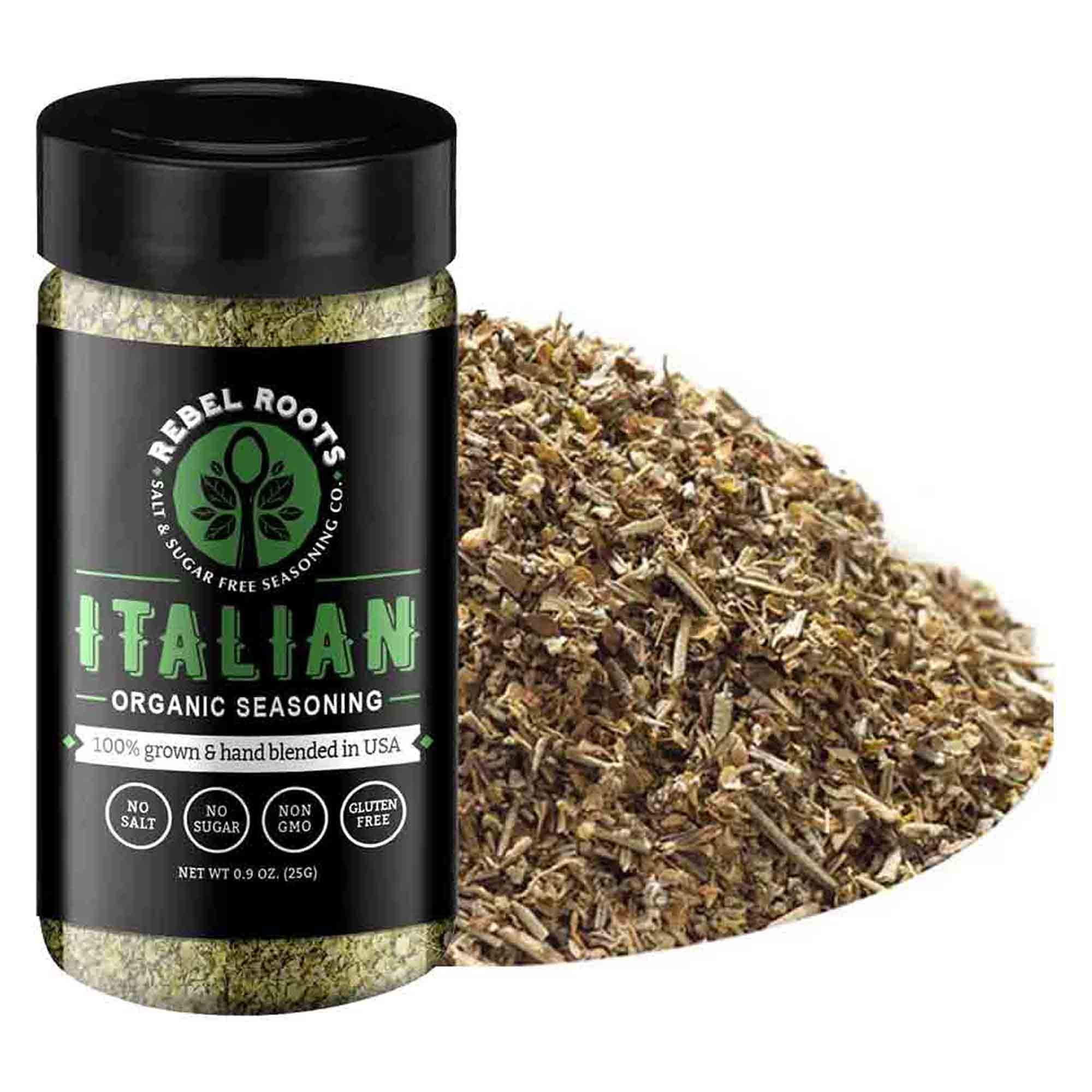 Rebel Roots Organic Italian Seasoning, Salt & Sugar Free, Non-GMO, Keto ...