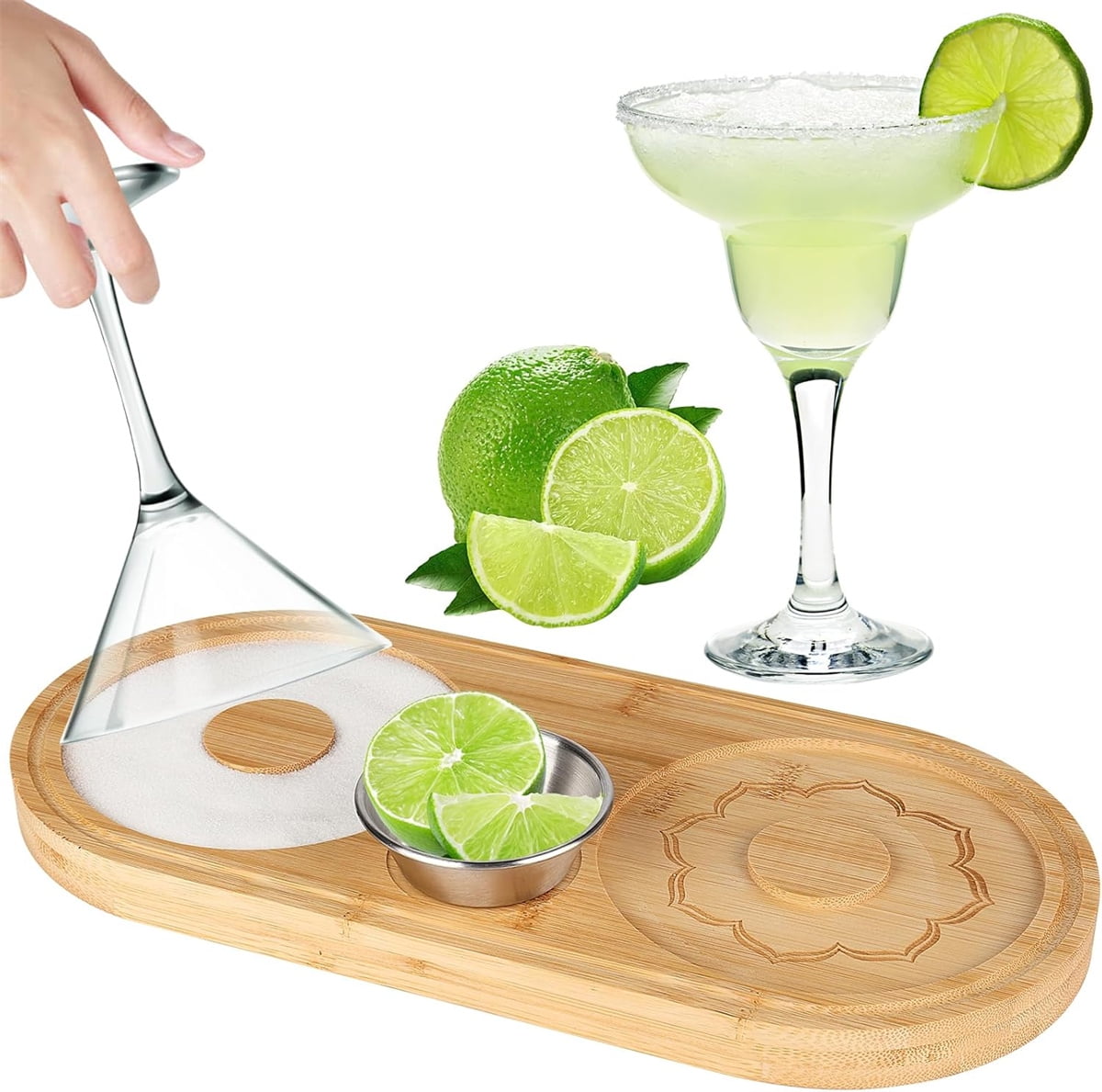 Salt Grinder, GIXUSIL Cork Mill, Lemon Sugar Salt Dish With Bowl ...