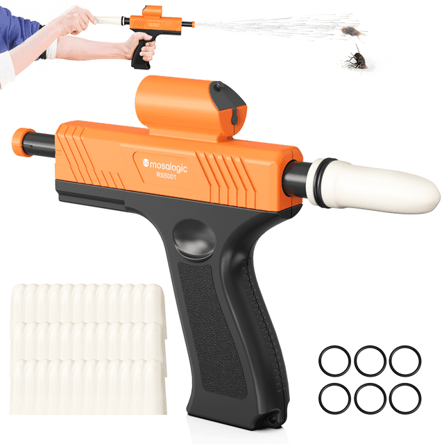 Salt Gun Bug Blaster – Salt-Powered 150-Shot Fly & Roach Eliminator ...