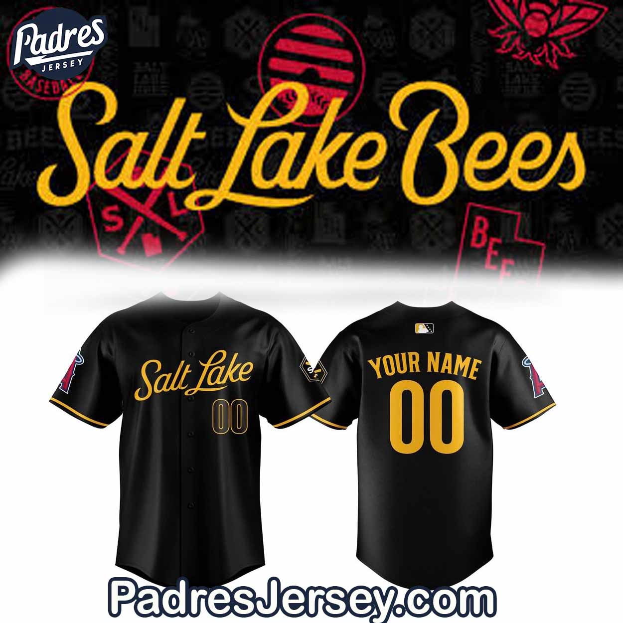 Salt Lake Bees Custom Baseball Jersey Outfit - Walmart.com