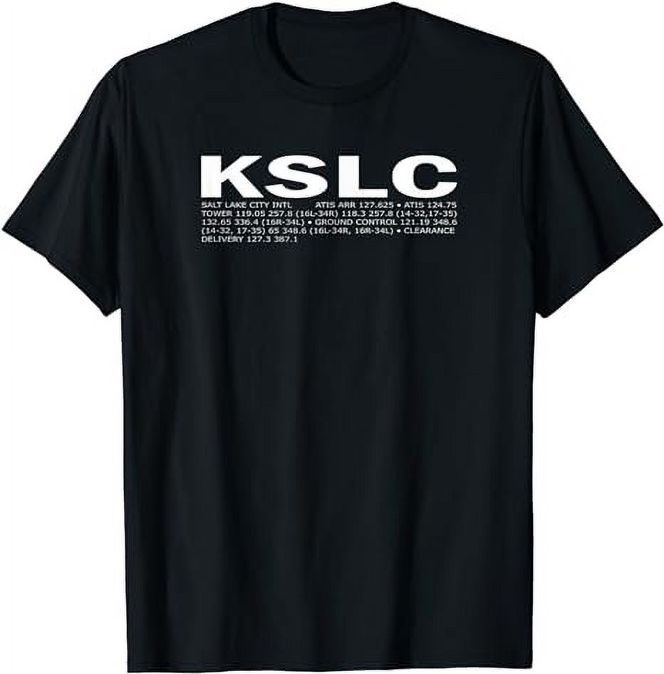 Salt Lake City Airport Information (KSLC) T-Shirt - Walmart.com