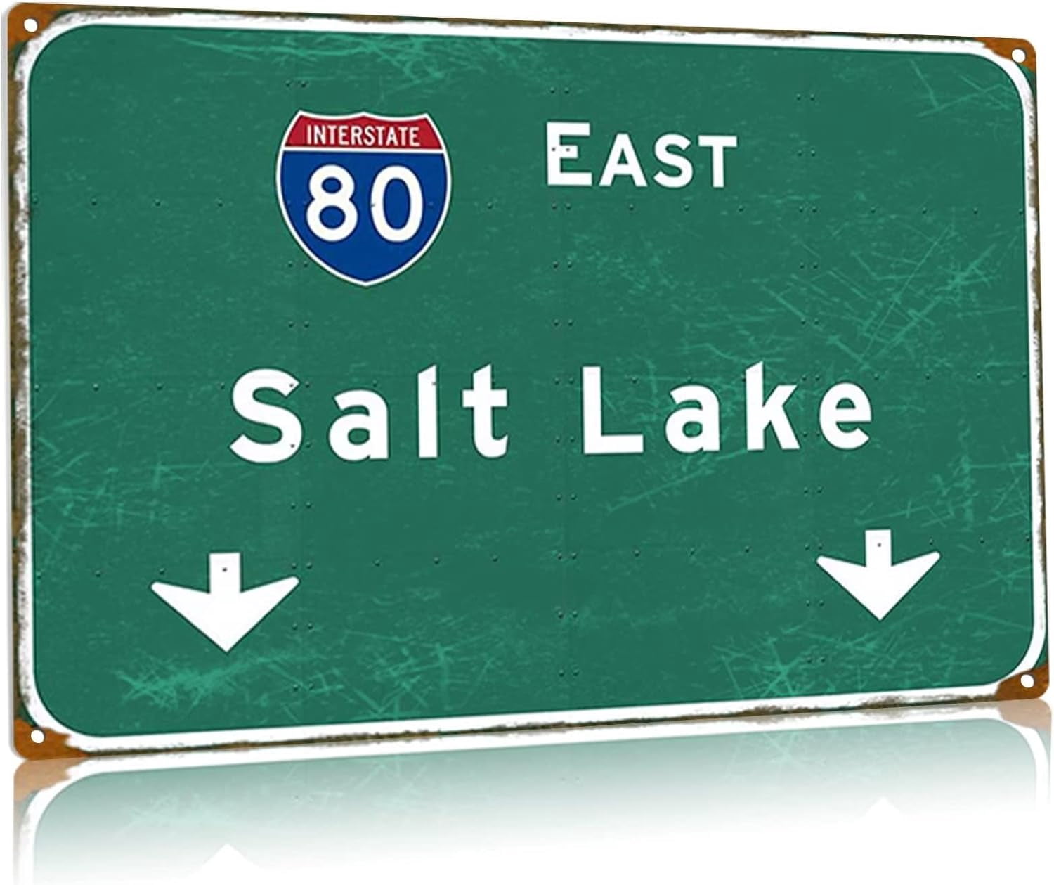 Salt Lake East Metal Tin Signs Interstate 80 Direction Signs Airport ...