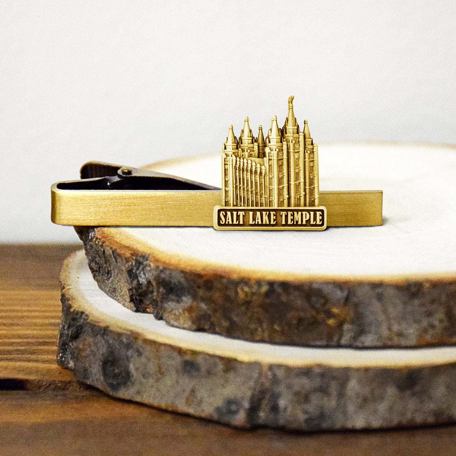 Salt Lake Temple Utah Antique Silver Men's Tie Clip by Ringmasters ...