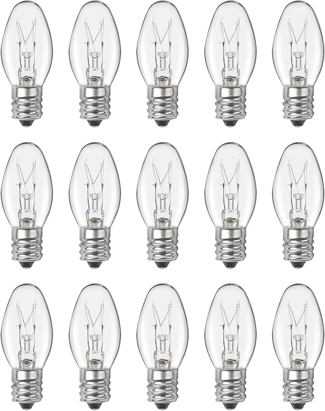 Salt Lamp Bulbs - 15 Watt Light Bulbs for Scentsy Wax Warmer - C7 ...