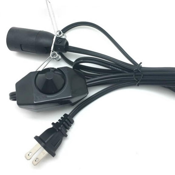 BetUS Salt Lamp Cord, Power Cord with Dim Switch & Clip, 6 ft long ...