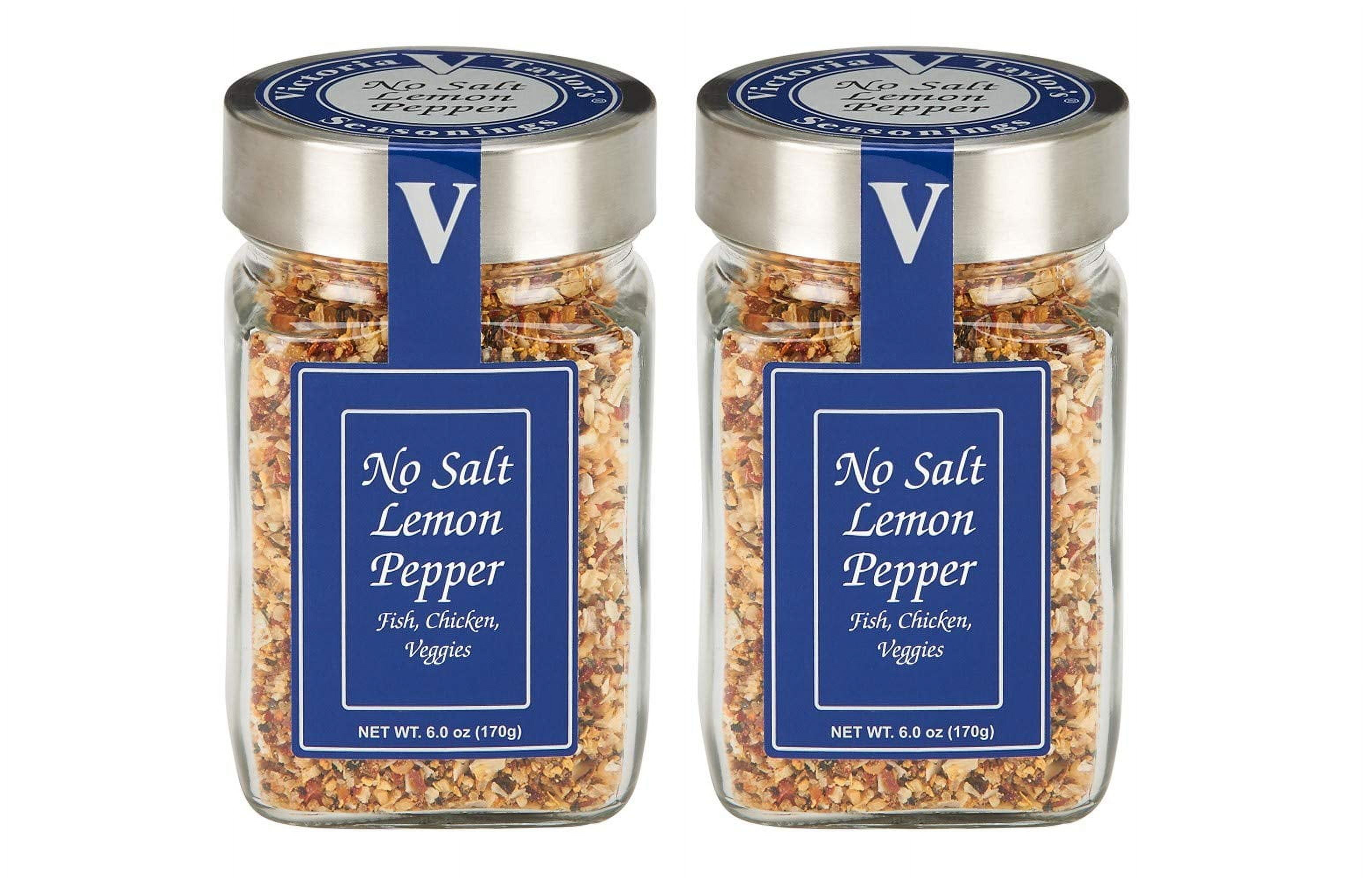 No Salt Lemon Pepper- WHF2 5.3 oz. Jar (Pack of 2) You won’t even miss the salt. Bright lemon ...
