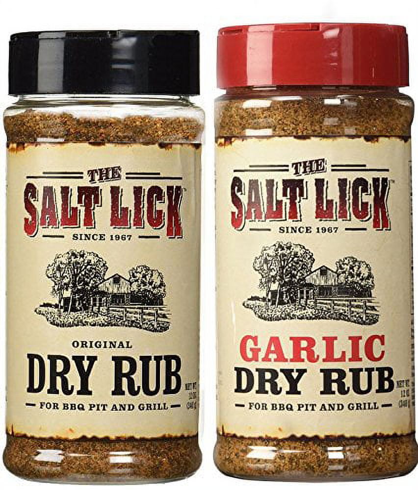 Salt Lick Double Rub Assortment, one each of Original Dry Rub and ...