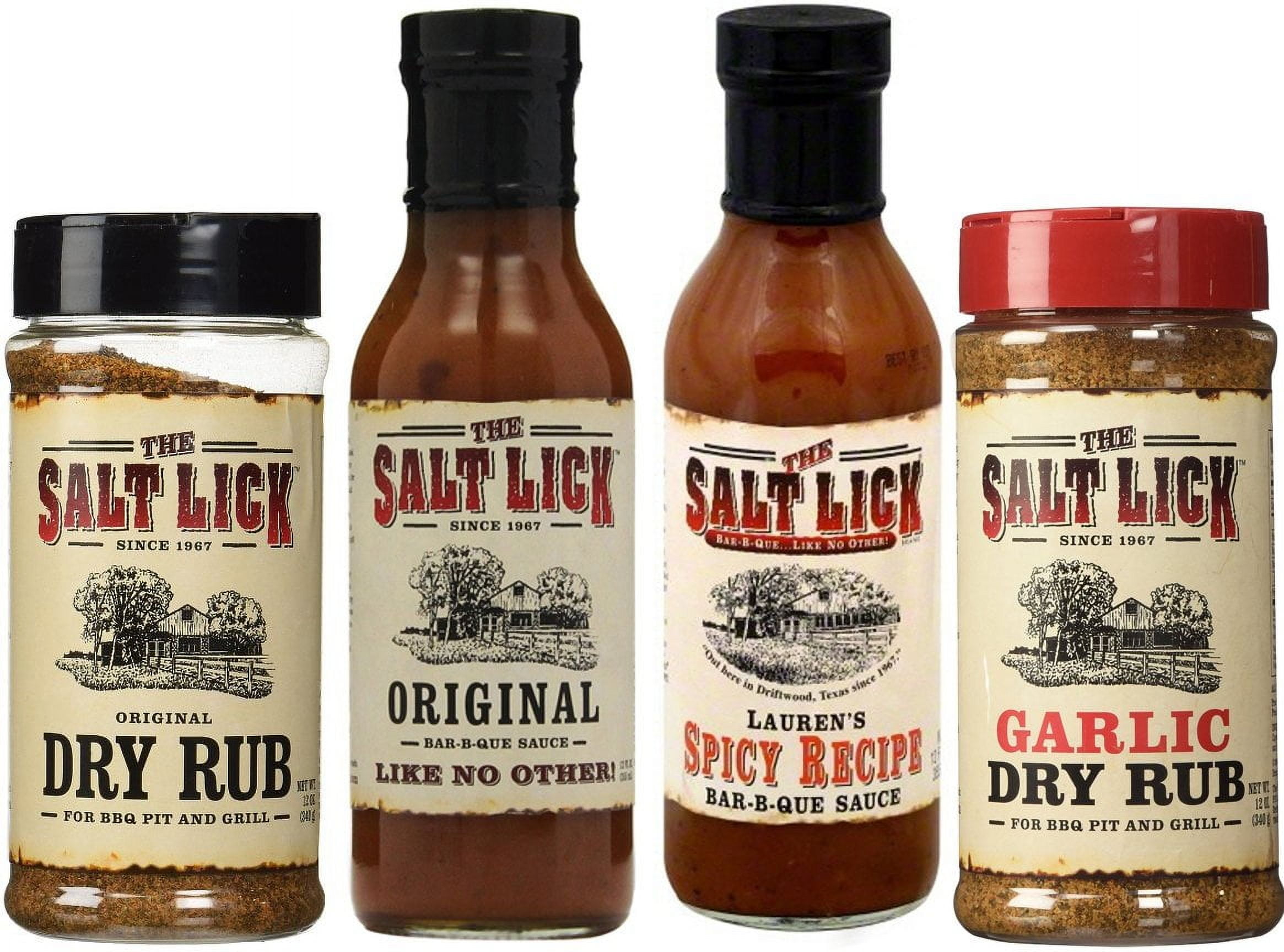 Salt Lick Favorites Assortment, CCF19 one each of Original Dry Rub ...