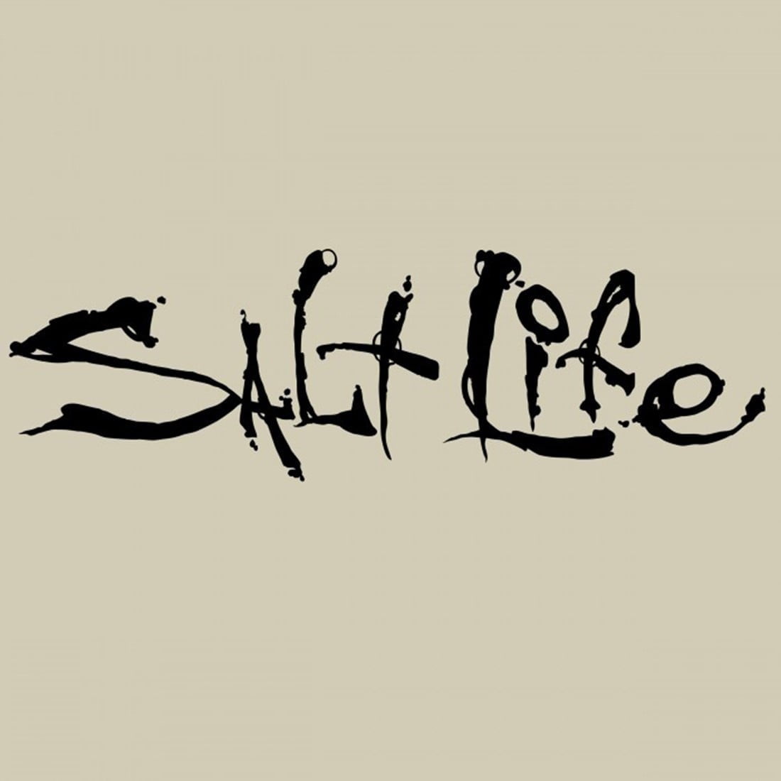 Salt Life Signature Decal Medium Black - Walmart.com