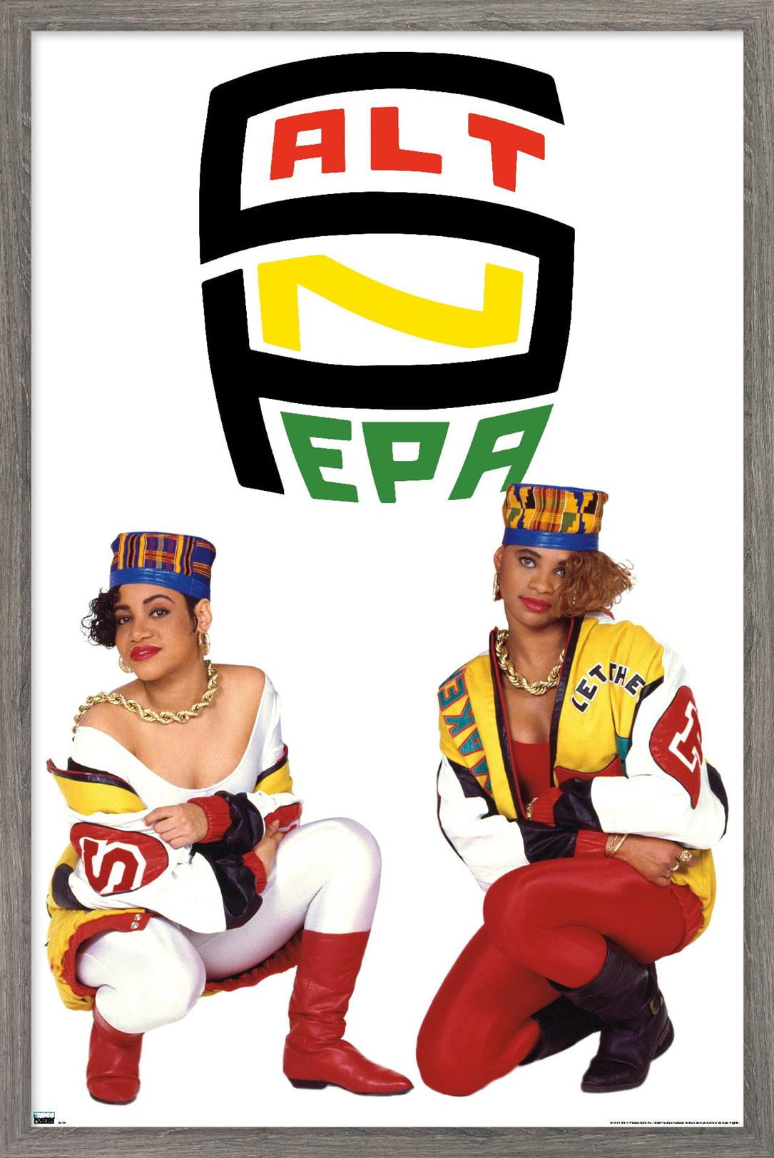 Salt-N-Pepa - Push It Wall Poster, 14.725" x 22.375" Framed - Walmart.com