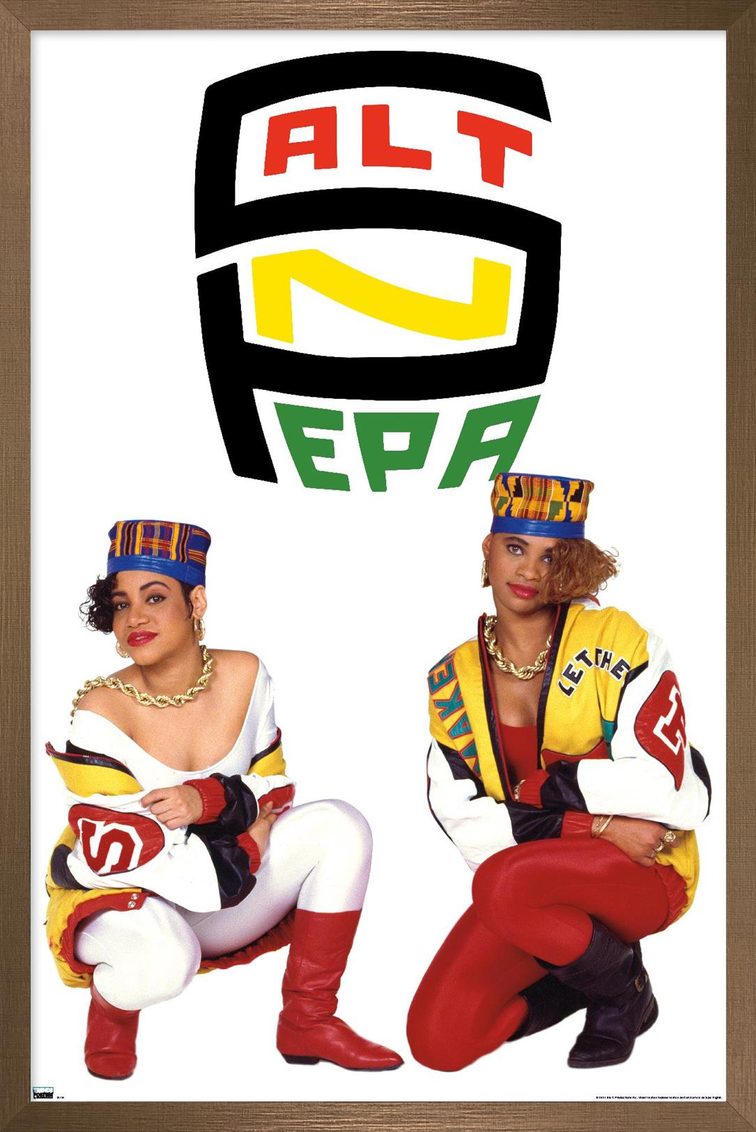 Salt-N-Pepa - Push It Wall Poster, 22.375" x 34" Framed - Walmart.com