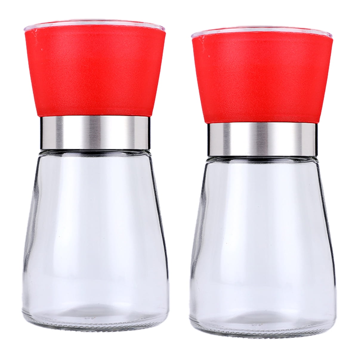 Salt and Pepper Grinder Set Color- Refillable Small Sea Salt ...