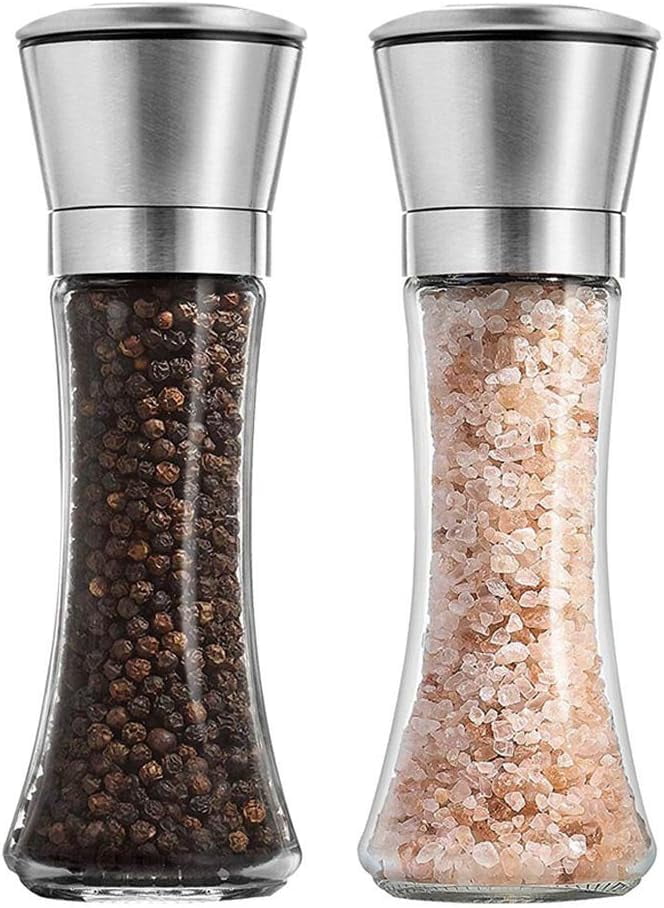 Salt and Pepper Grinder Set Combo - Black Pepper,Herb Shakers Mill ...