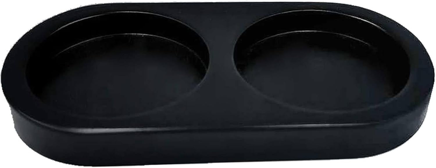 Salt & Pepper Mill Tray, Black Real Wood Tray - Walmart.com